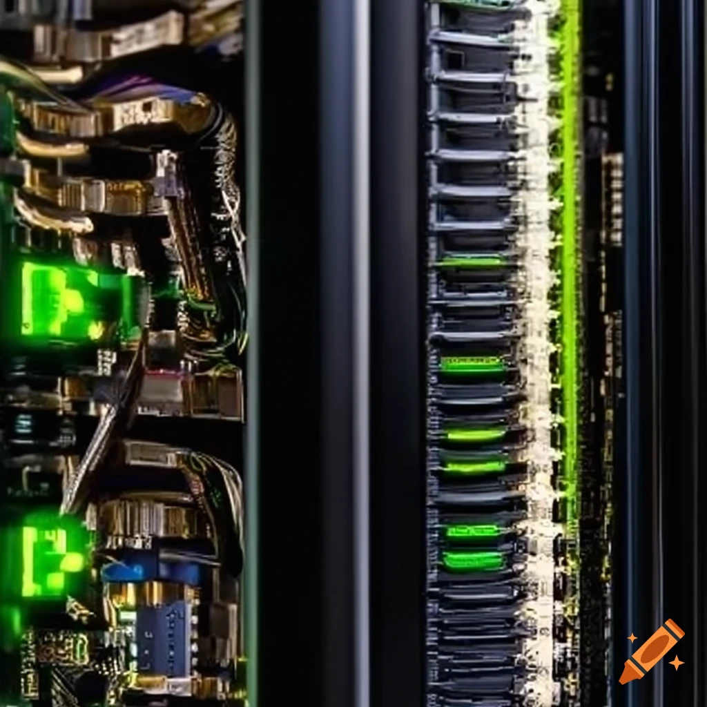 Image of server hardware on Craiyon