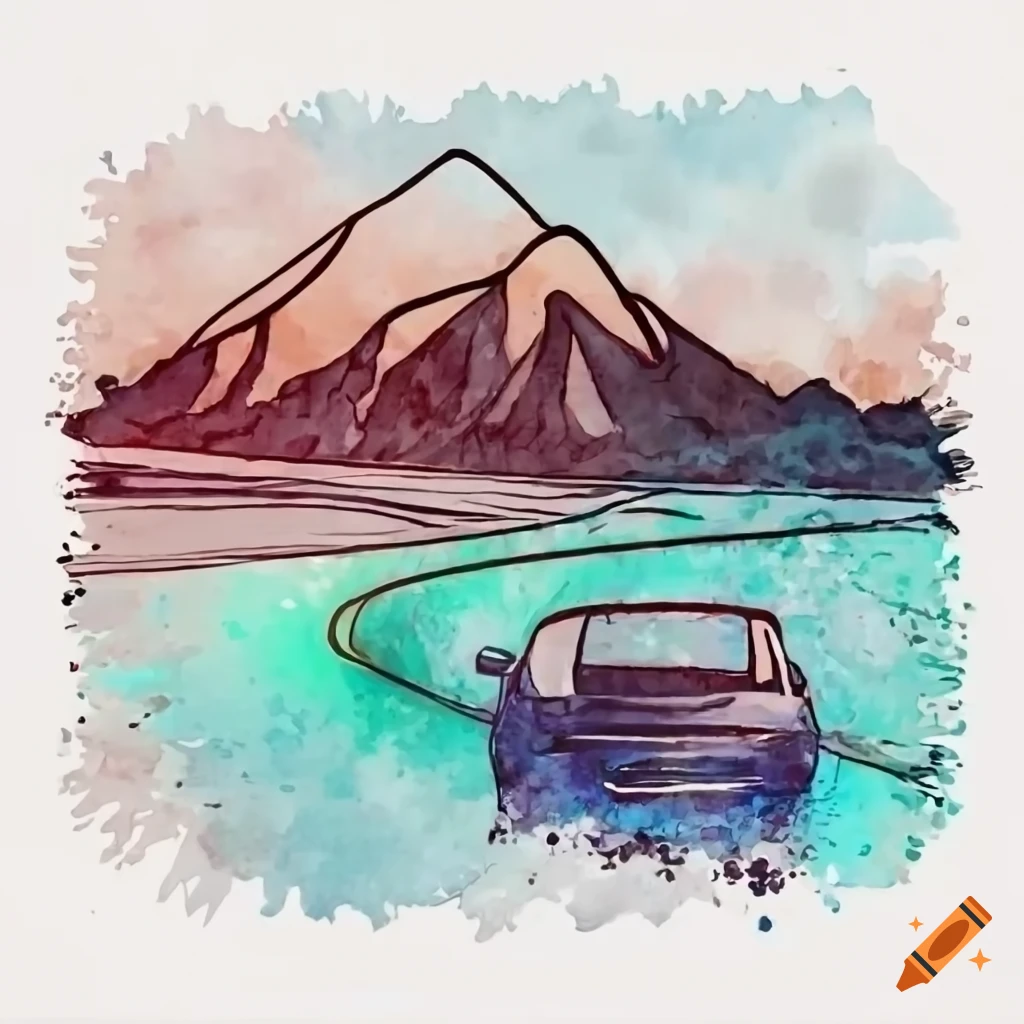 Caricature of a white 1999 iveco van rotating around a globe with blue ...