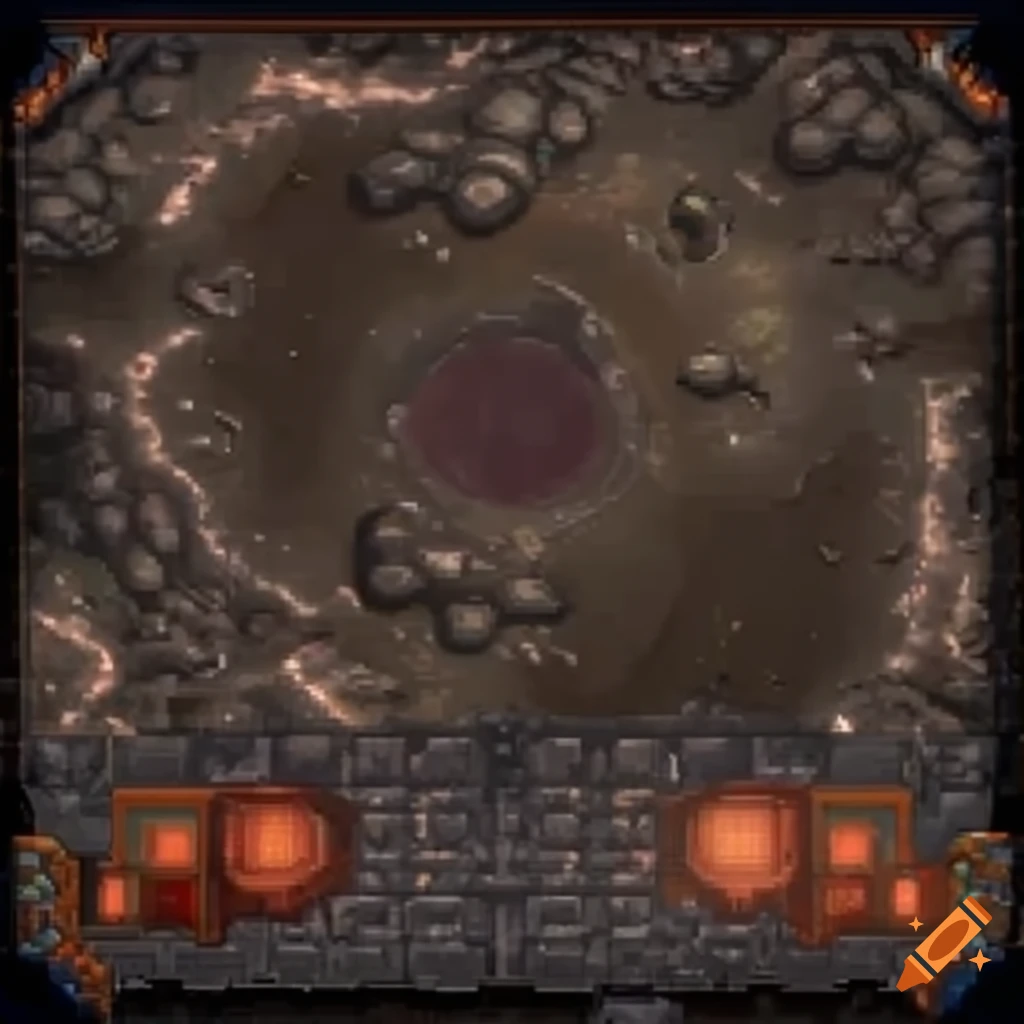 Metroid Zero Mission game sprite of rocky Crateria tiles on Craiyon