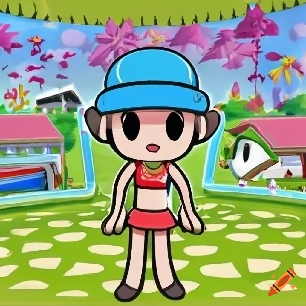 Rhythm heaven video game character on Craiyon