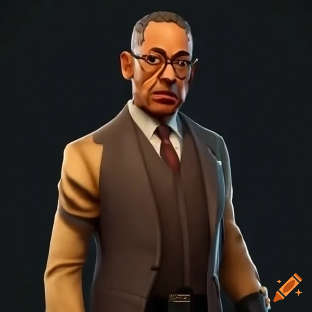 Joe biden as a fortnite skin on a dark gray background on Craiyon