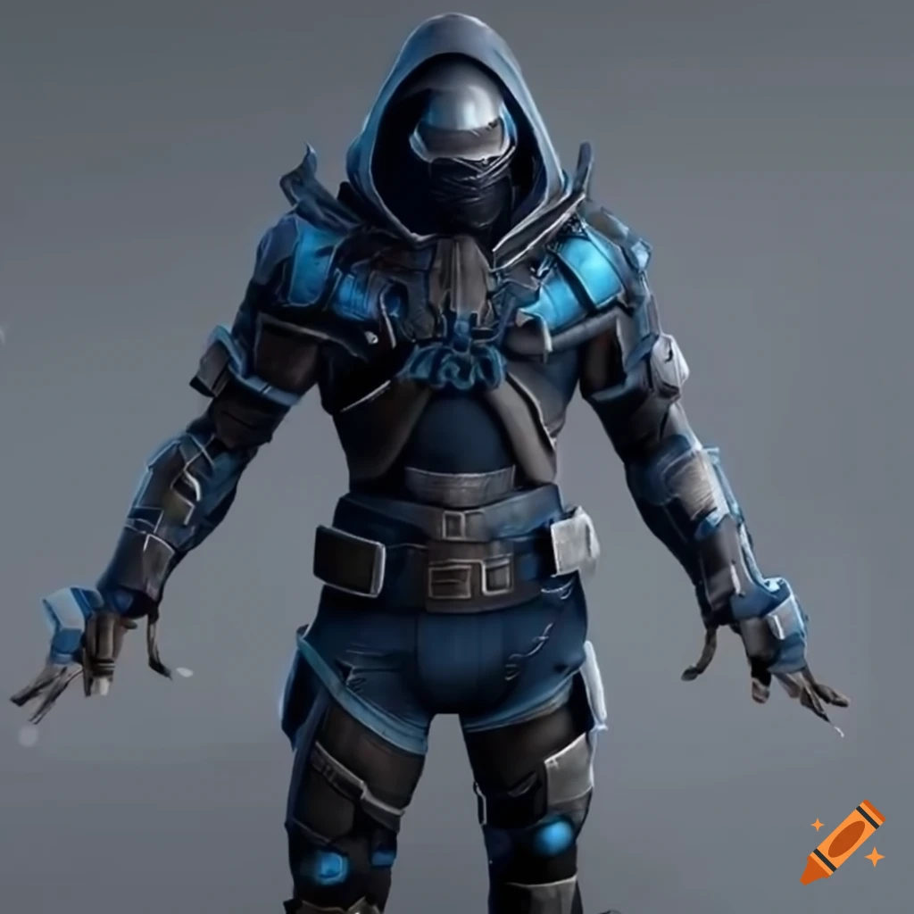 Cyberpunk assassin in a high-tech outfit on Craiyon