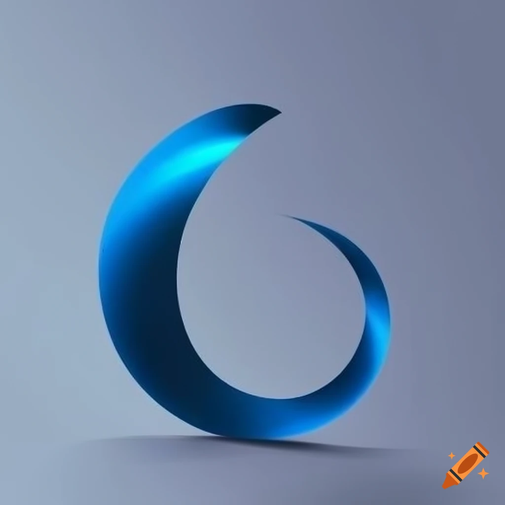 Sleek and simplistic intertwined logo design on Craiyon