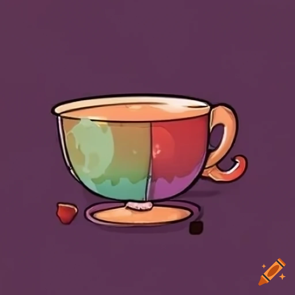 Cognac in a tea cup on Craiyon