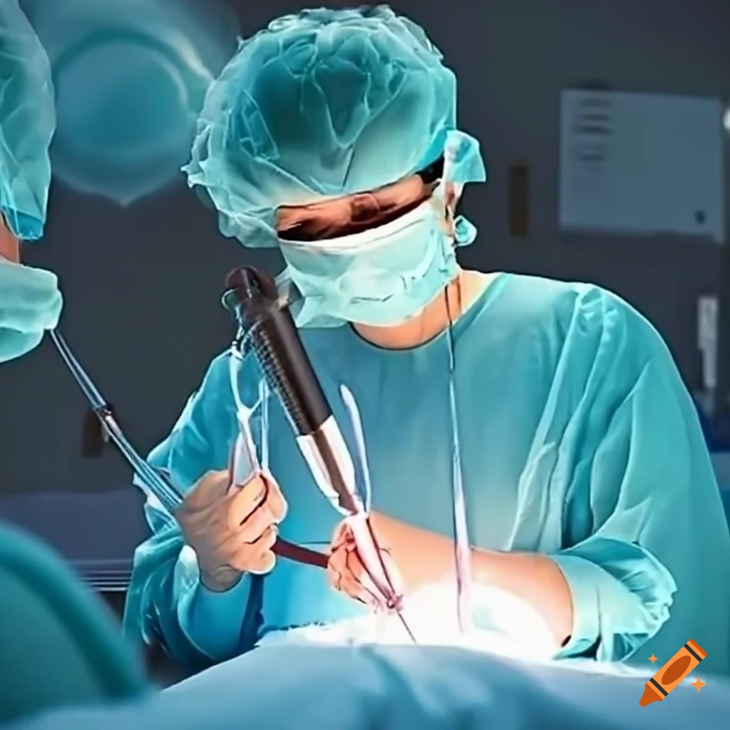 Surgical operating room with contamination during surgery on Craiyon