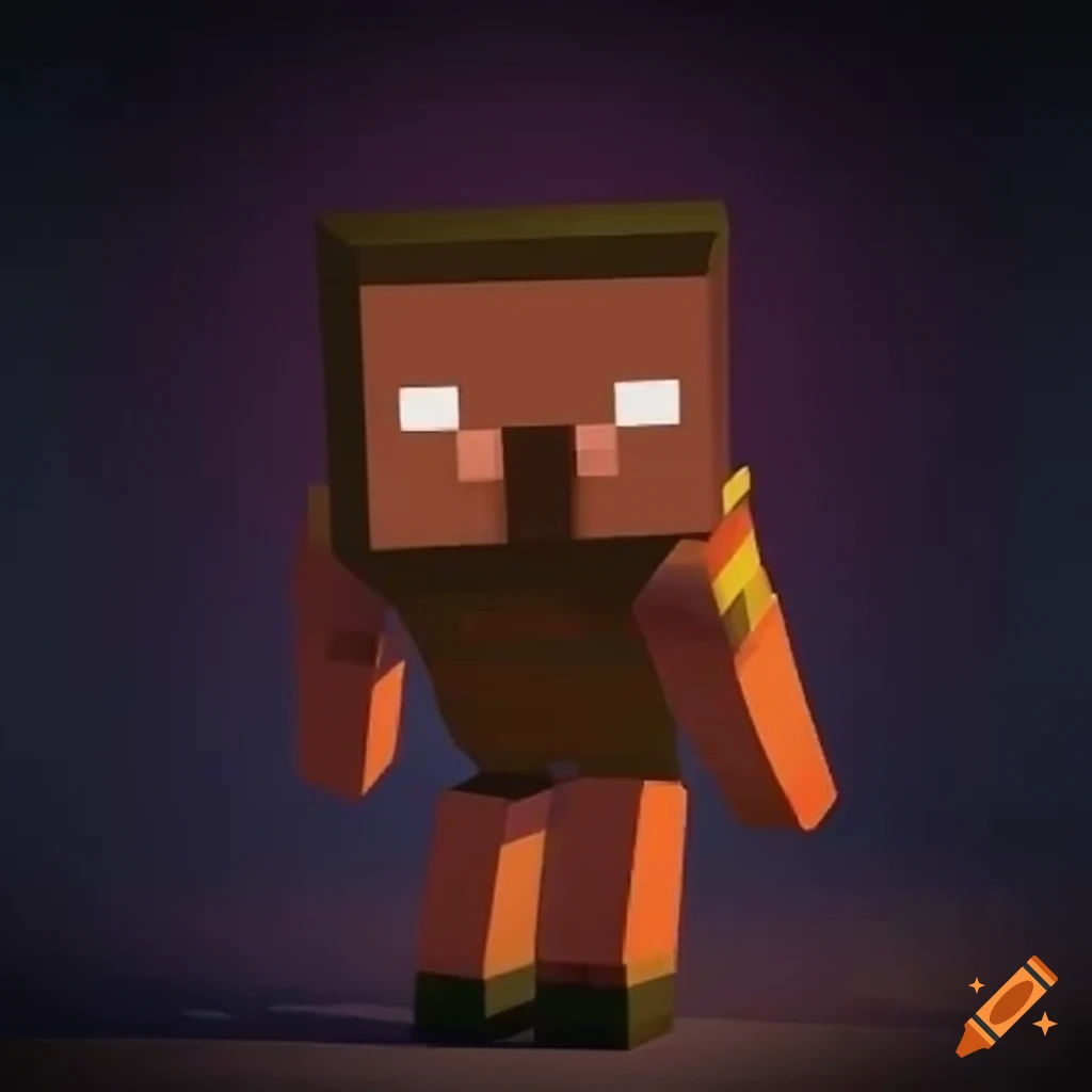 Blocky rendition of minecraft on Craiyon