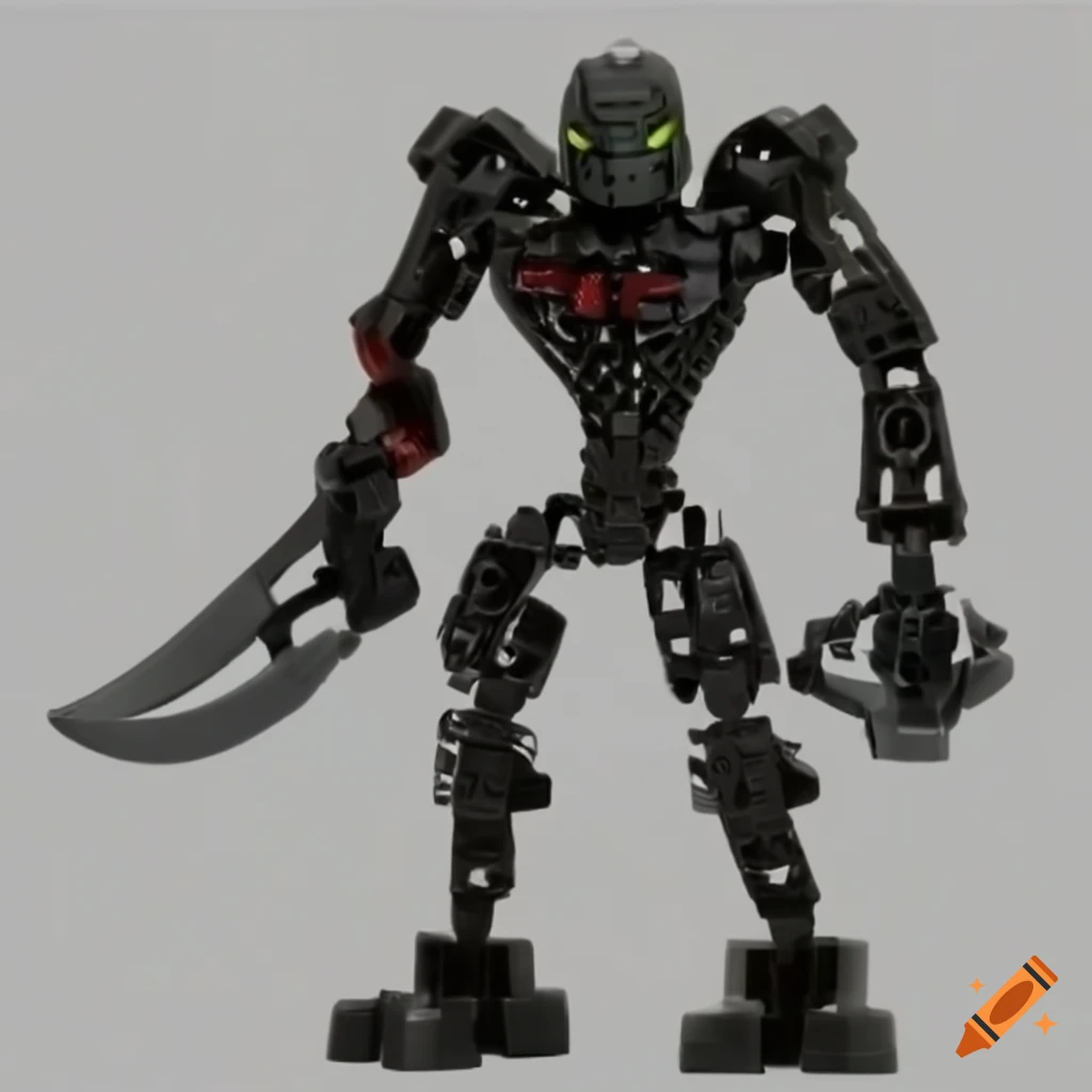 Lego bionicle soldier toy on Craiyon