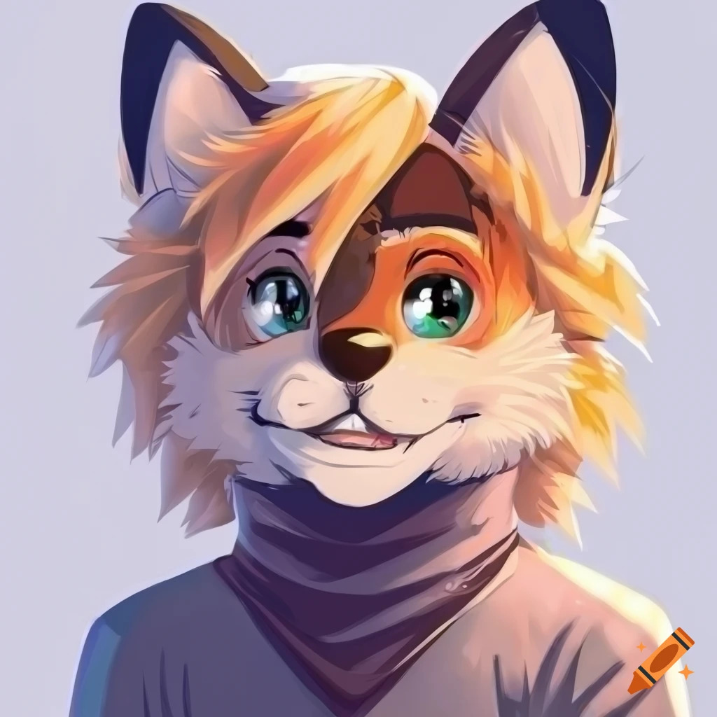 Digital artwork of a brave anthropomorphic furry in fencing gear on Craiyon