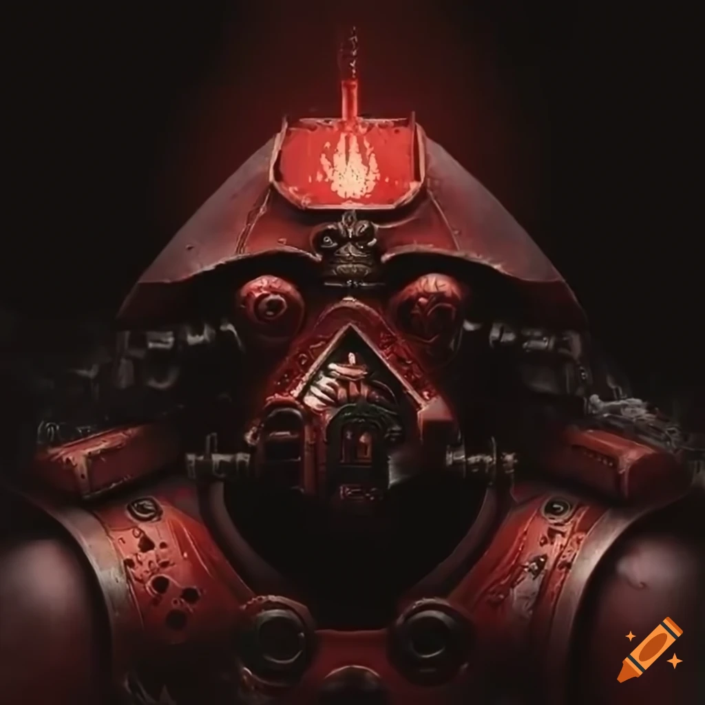 Image of an Adeptus Mechanicus Space Marine on Craiyon