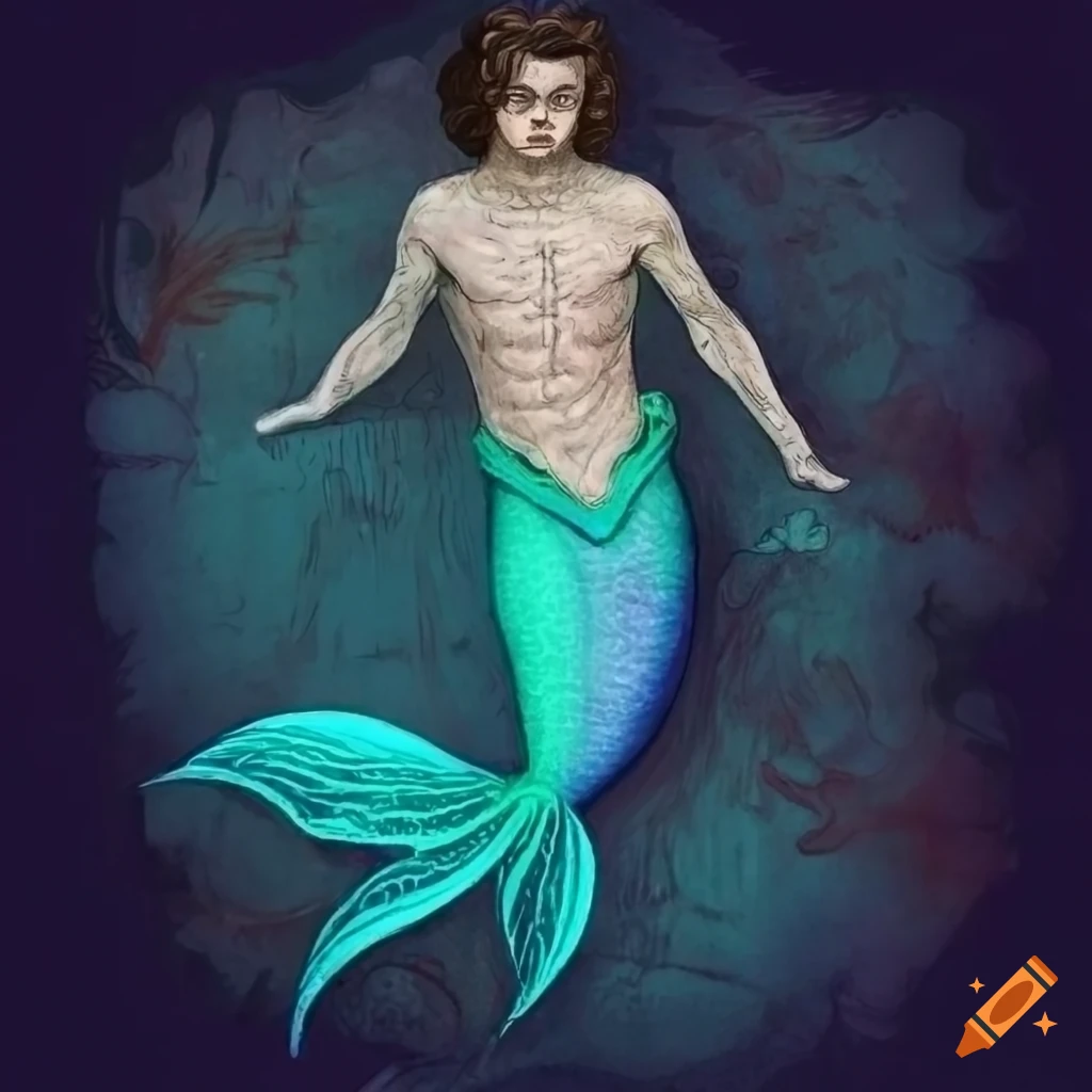 Etching of a fairy steve harrington on Craiyon