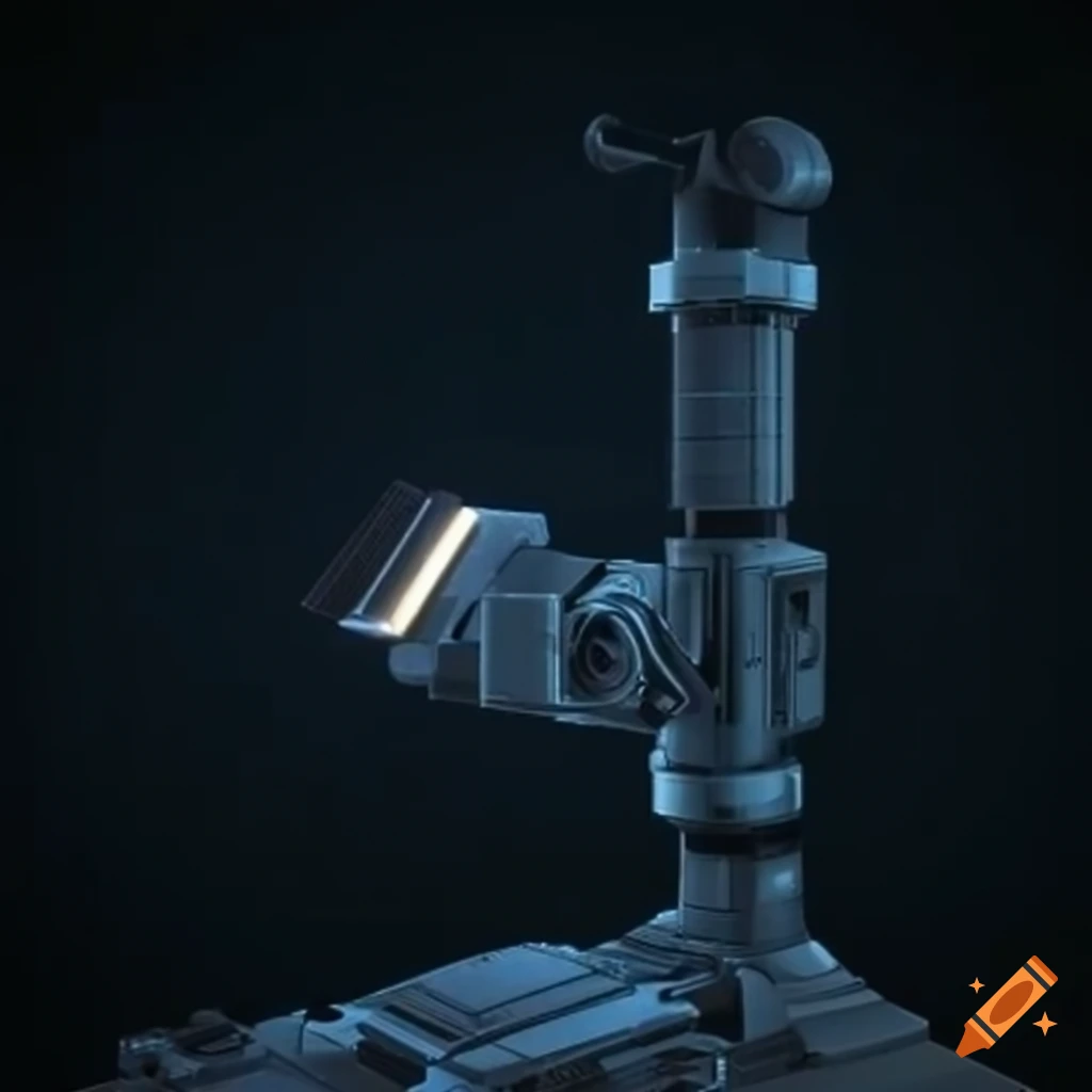Futuristic microscope with a star wars theme on Craiyon