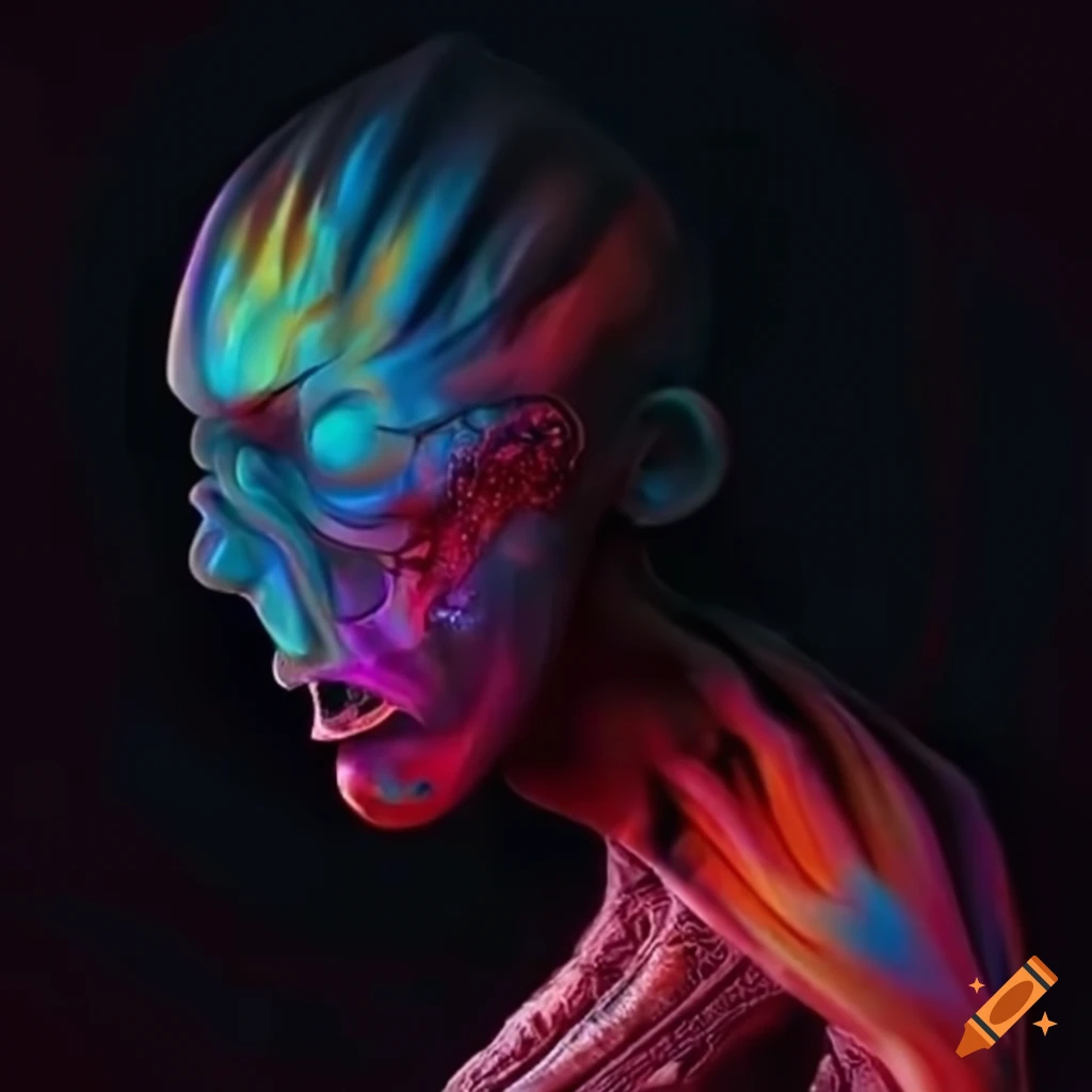 Cover art of paranoid android on Craiyon