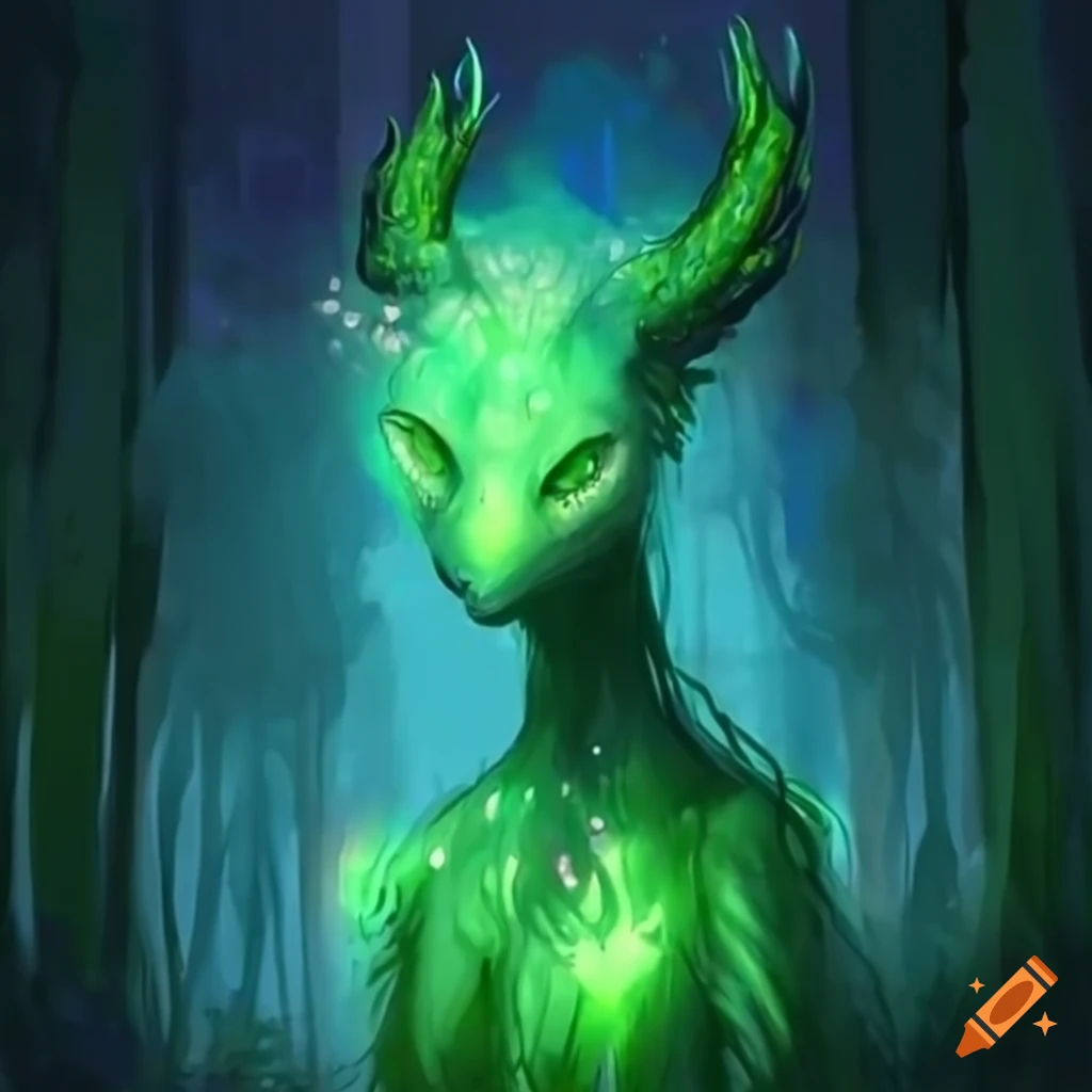 Forest spirit on Craiyon