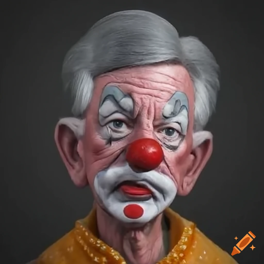 German politician robert habeck depicted as a clown on Craiyon