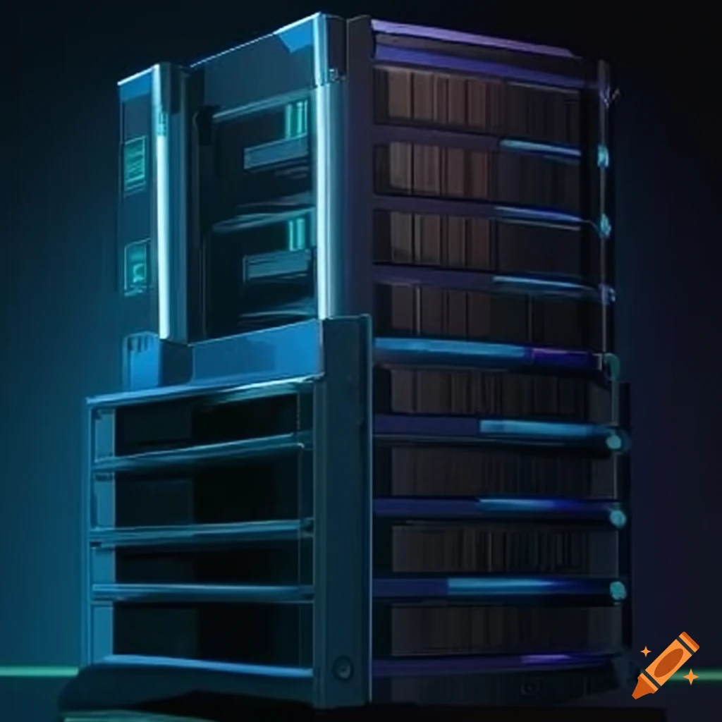 Illustration of server assistance on Craiyon