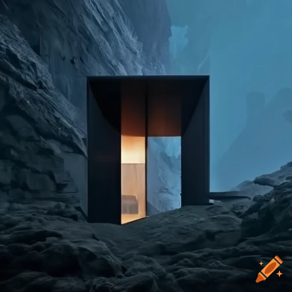Minimalist tower cabin architecture on Craiyon