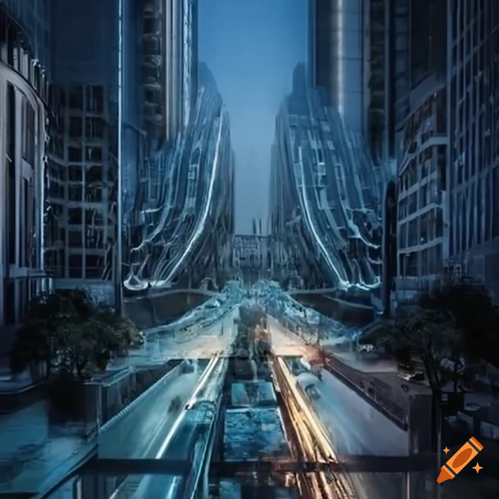 A futuristic vision of a large underground hall for the subway on Craiyon