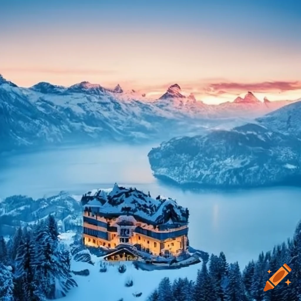 Hotel saint moritz on Craiyon