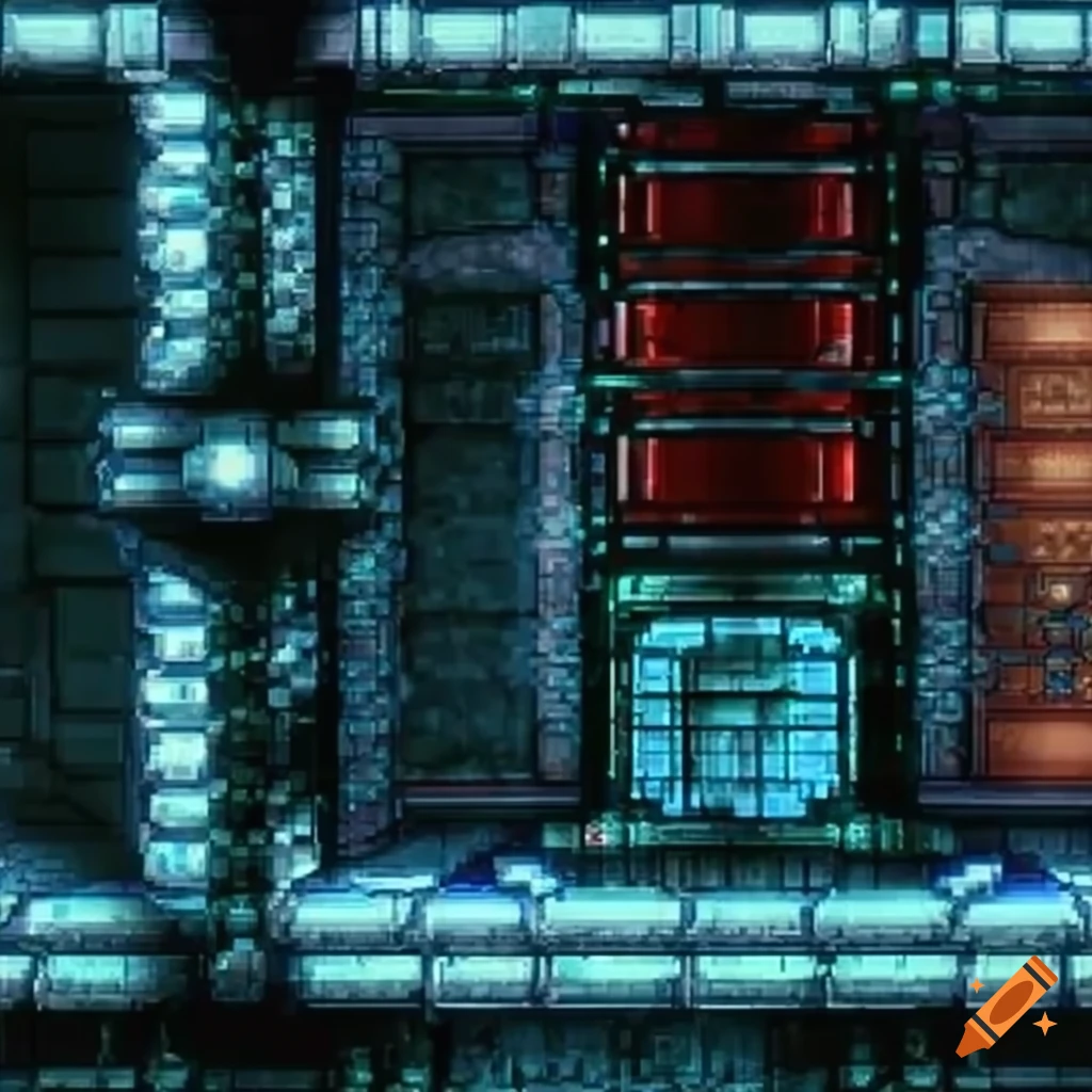 2d tiles from metroid zero mission game on Craiyon