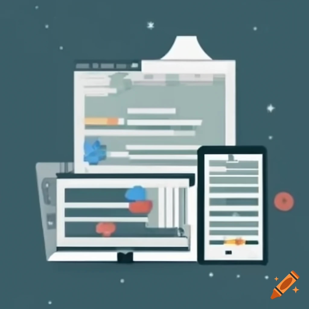 Data crafting concept illustration on Craiyon