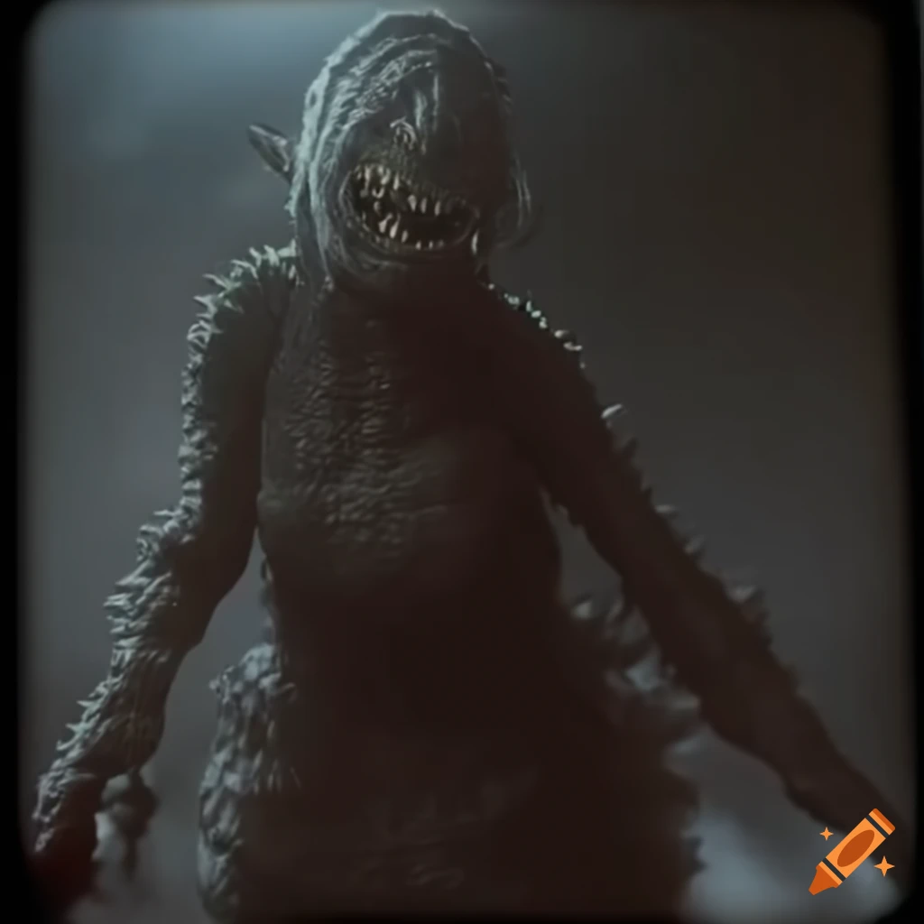 Vintage batman vs godzilla artwork from the 1960s on Craiyon