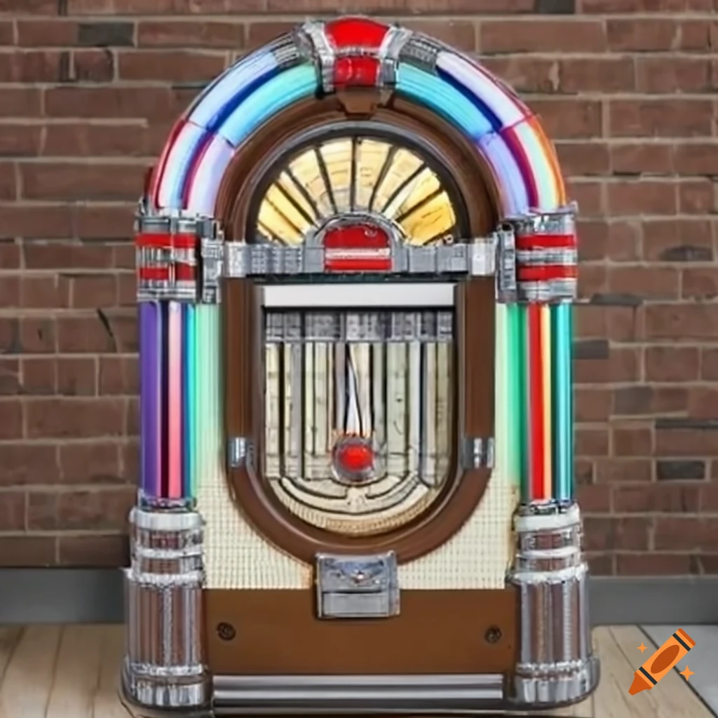 Jukebox intertwined with vines on Craiyon