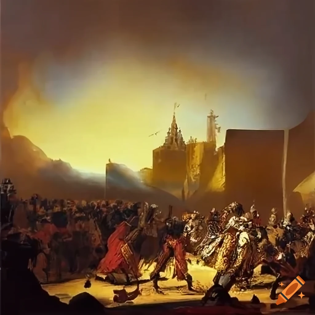 Dramatic artwork of the french revolution