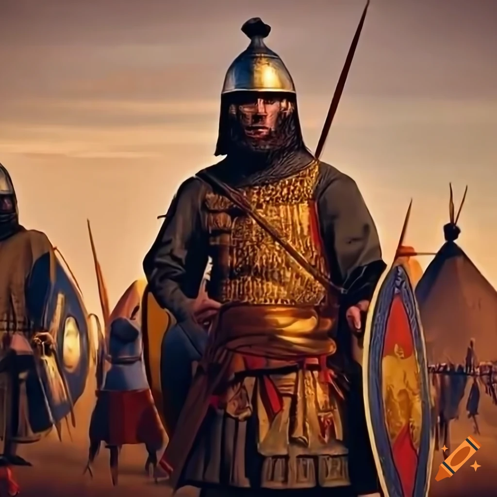 Medieval turkish soldier riding a horse on Craiyon