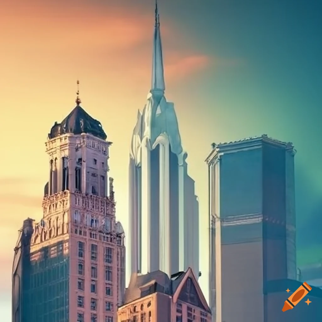 Office building with modern design on Craiyon