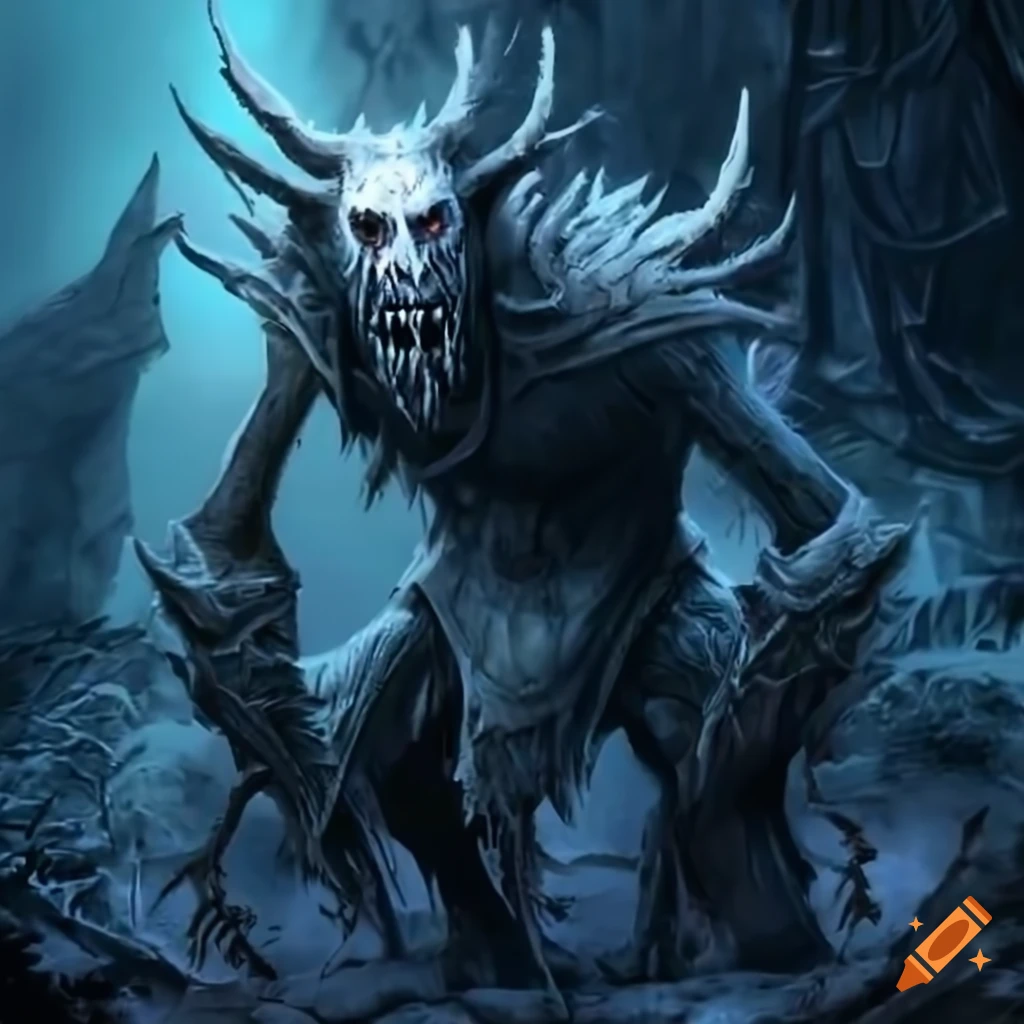 Image of frostreaver, a fearsome undead creature on Craiyon