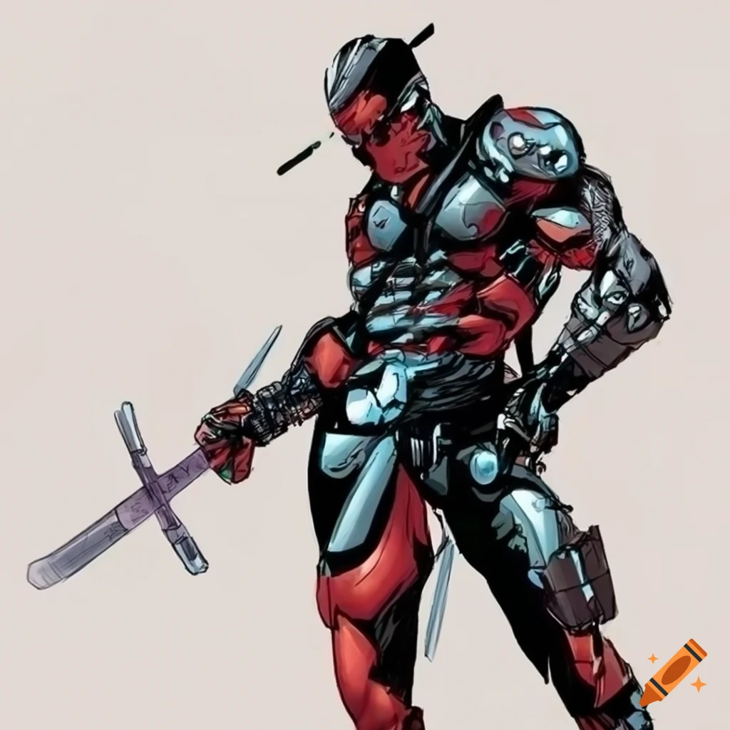 Fusion of multiple comic book characters on Craiyon