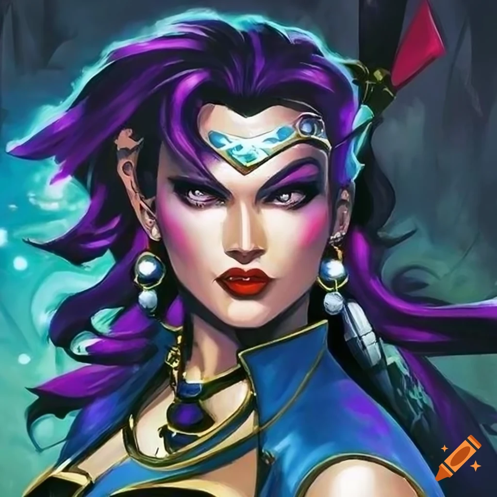Artistic rendition of evil lyn from master of the universe on Craiyon