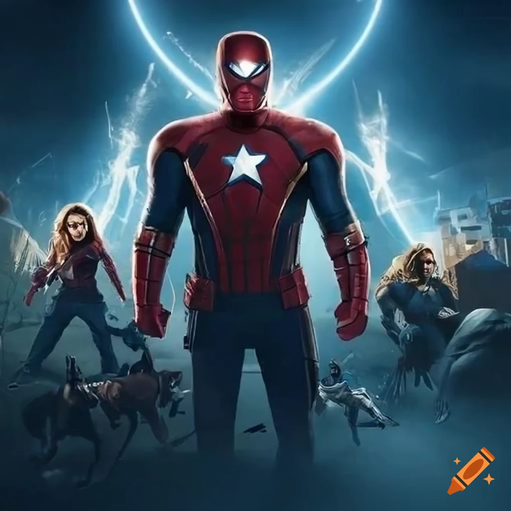 Poster of a marvel movie on Craiyon
