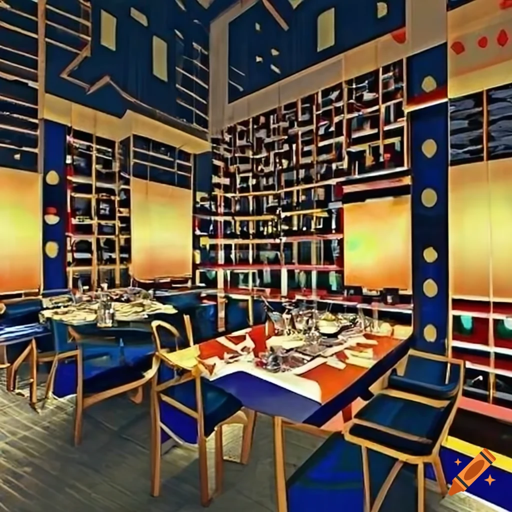 Modern restaurant converted into an art-inspired gastronomic event hall ...
