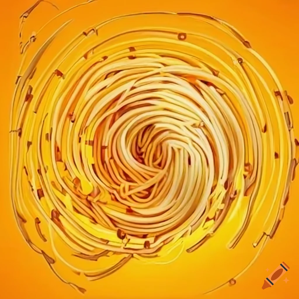 Digital art depicting endless technological spaghetti