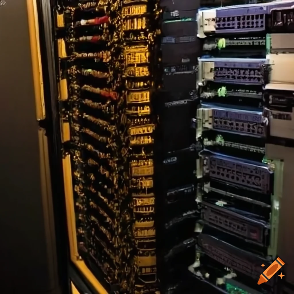 Illustration depicting horrible servers on Craiyon