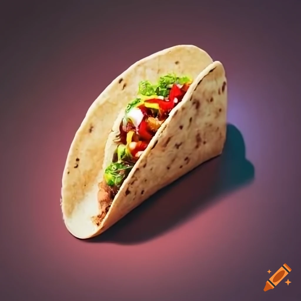 Delicious 1 dollar taco on Craiyon