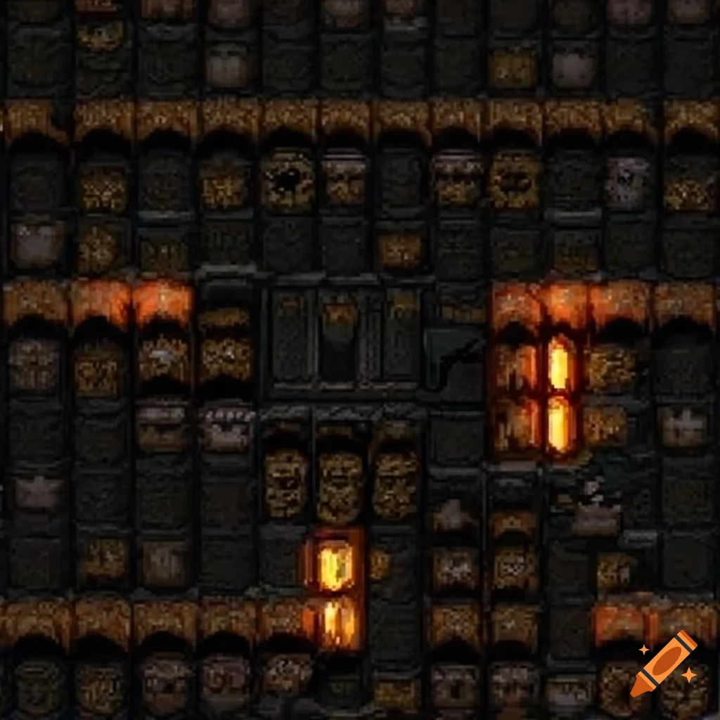 Tiles of the zebes surface in super metroid game on Craiyon