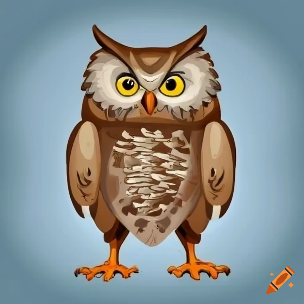 Funny image of an owl playing golf on Craiyon