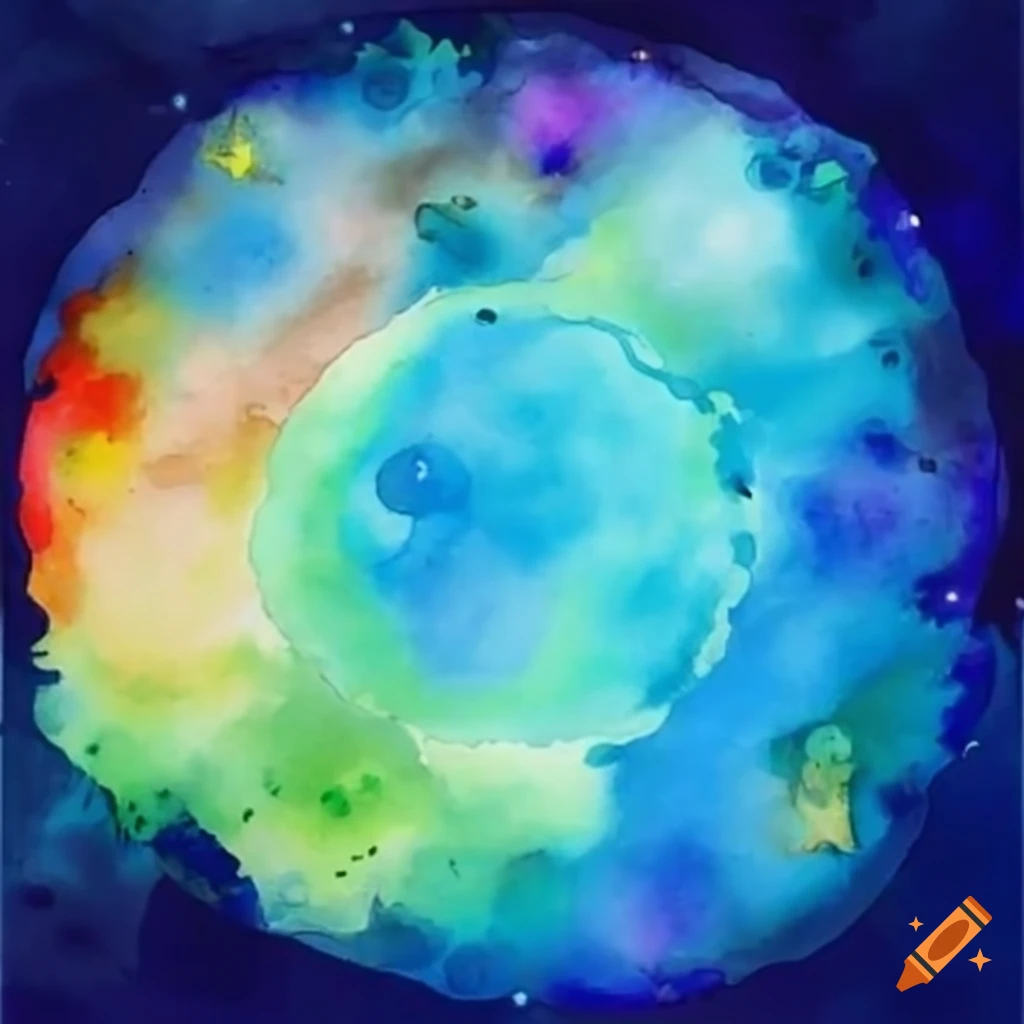 Conceptual illustration of an ever-growing universe on Craiyon