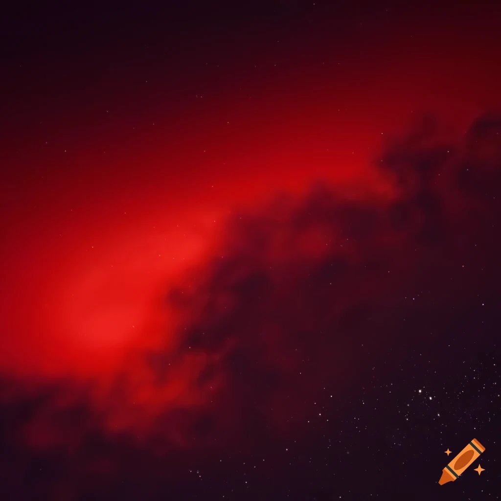 Red night sky on Craiyon