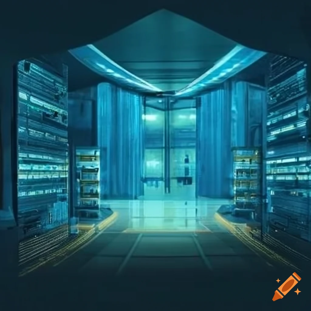 Image illustrating server environment supports on Craiyon