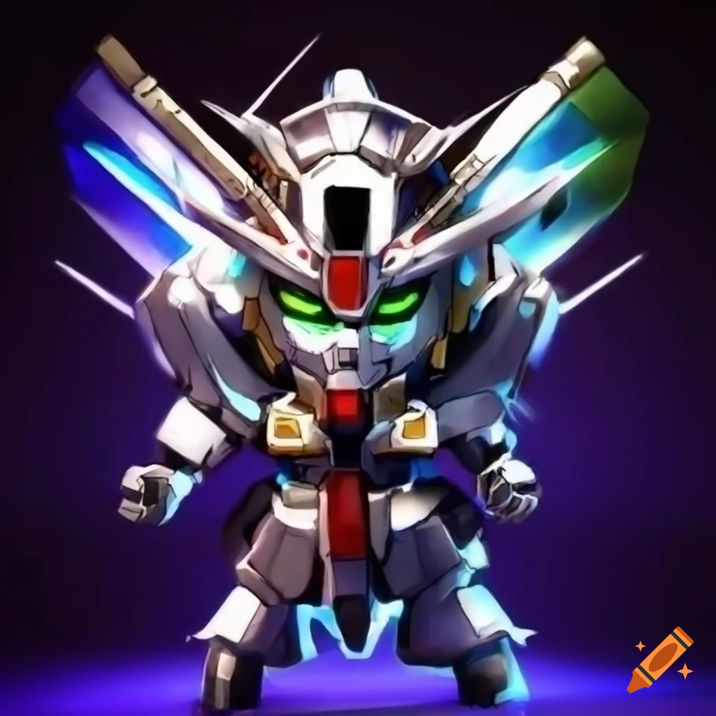 Metallic chibi samurai robot with armor on Craiyon