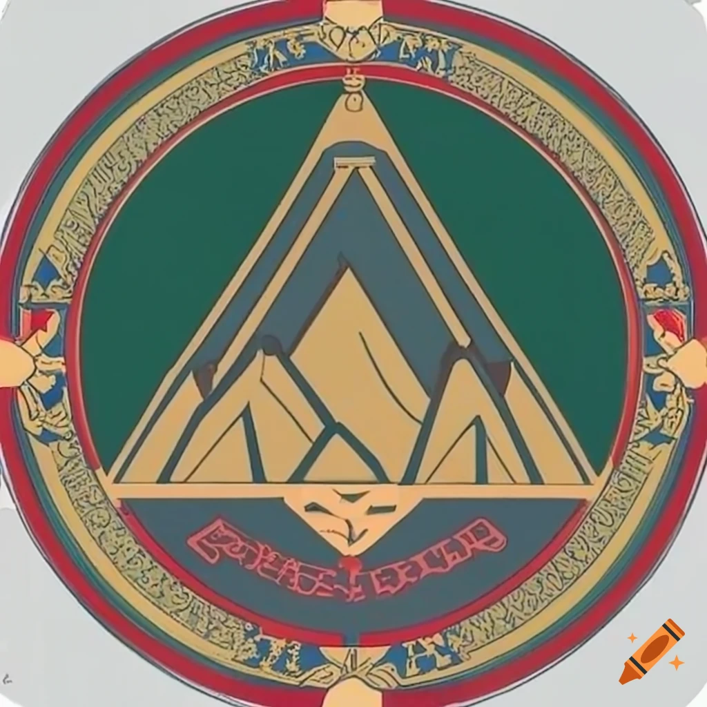 Sophisticated emblem of the military engineering institute on Craiyon