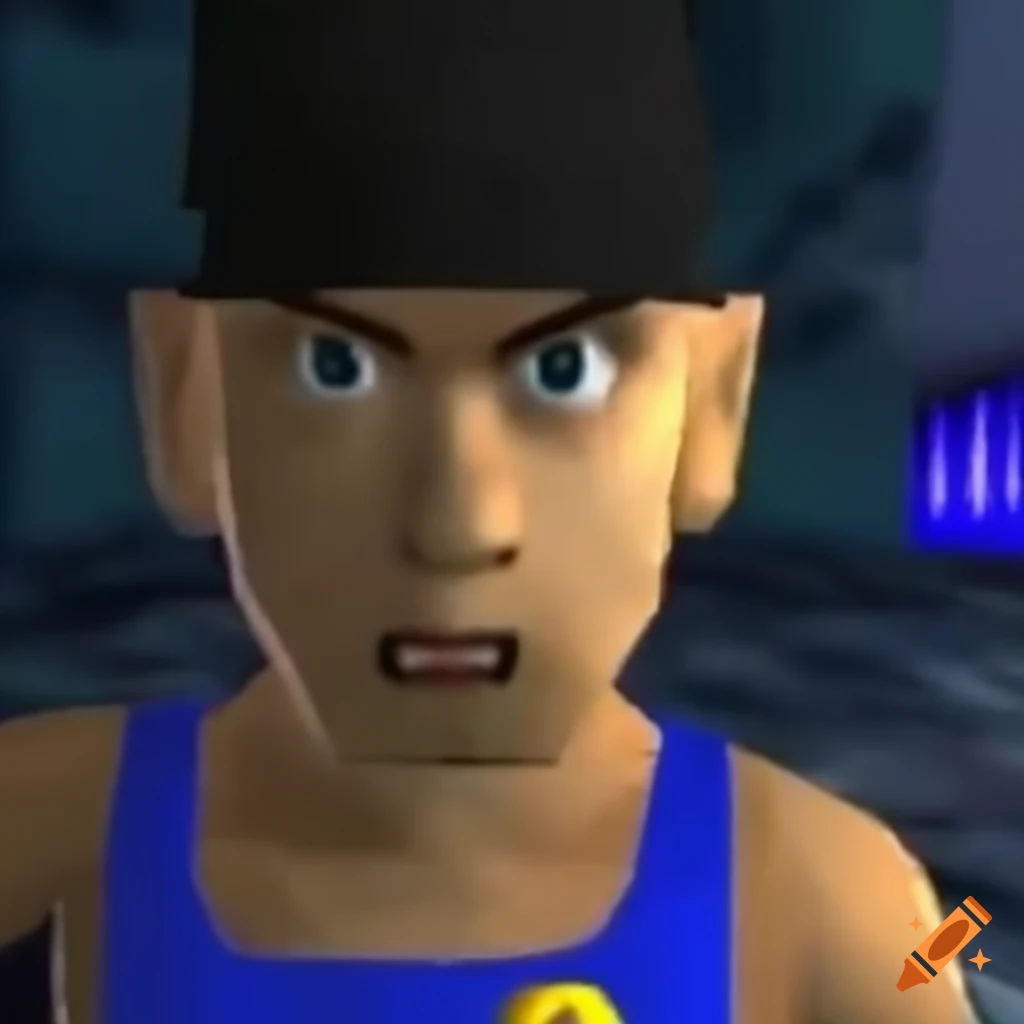 Naruto video game for nintendo 64 on Craiyon