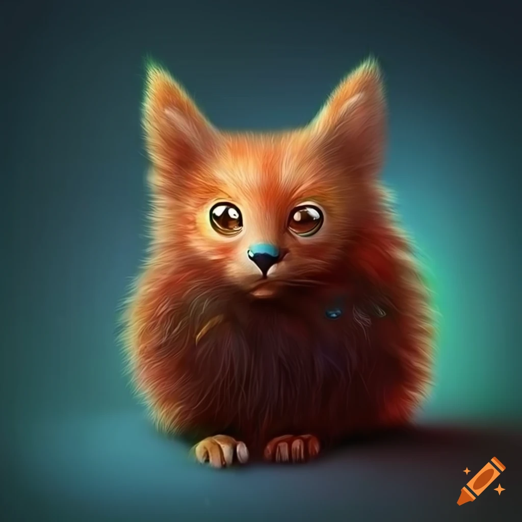 Surreal and ridiculous cartoon animal in a crazy environment on Craiyon