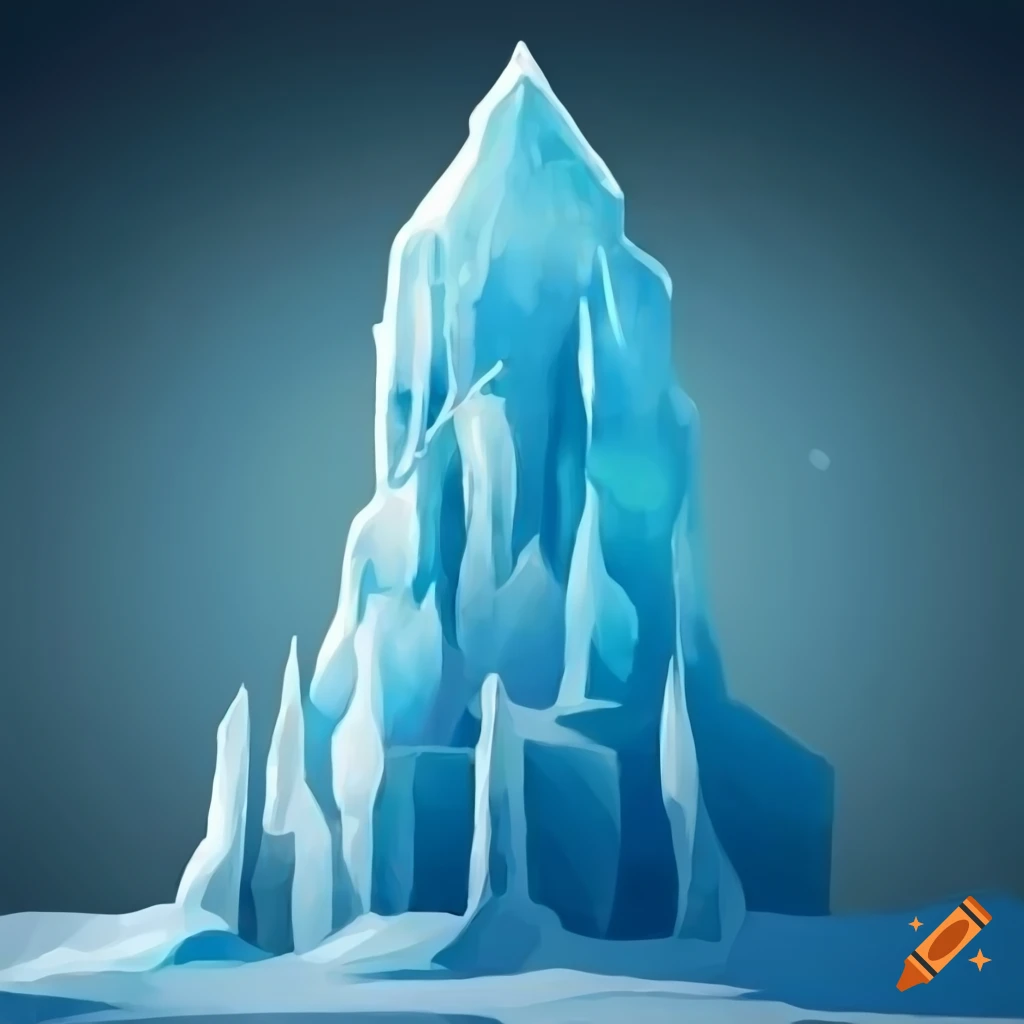 Illustration of an ice temple