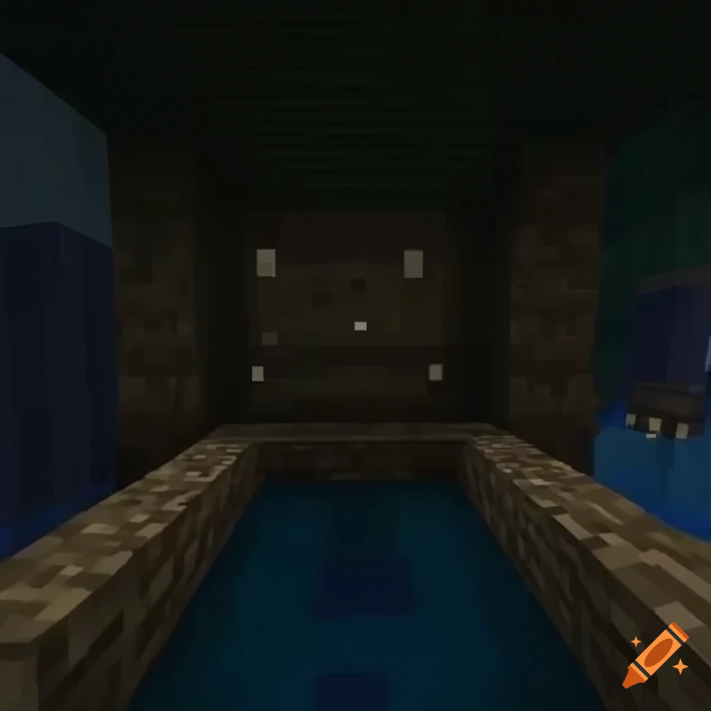 Minecraft freeze screenshot on Craiyon