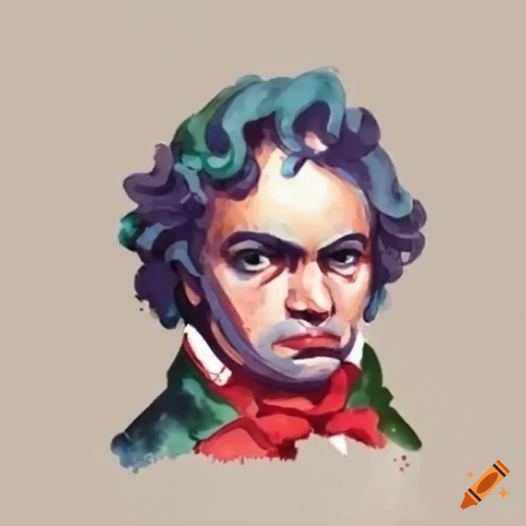 Animated depiction of beethoven