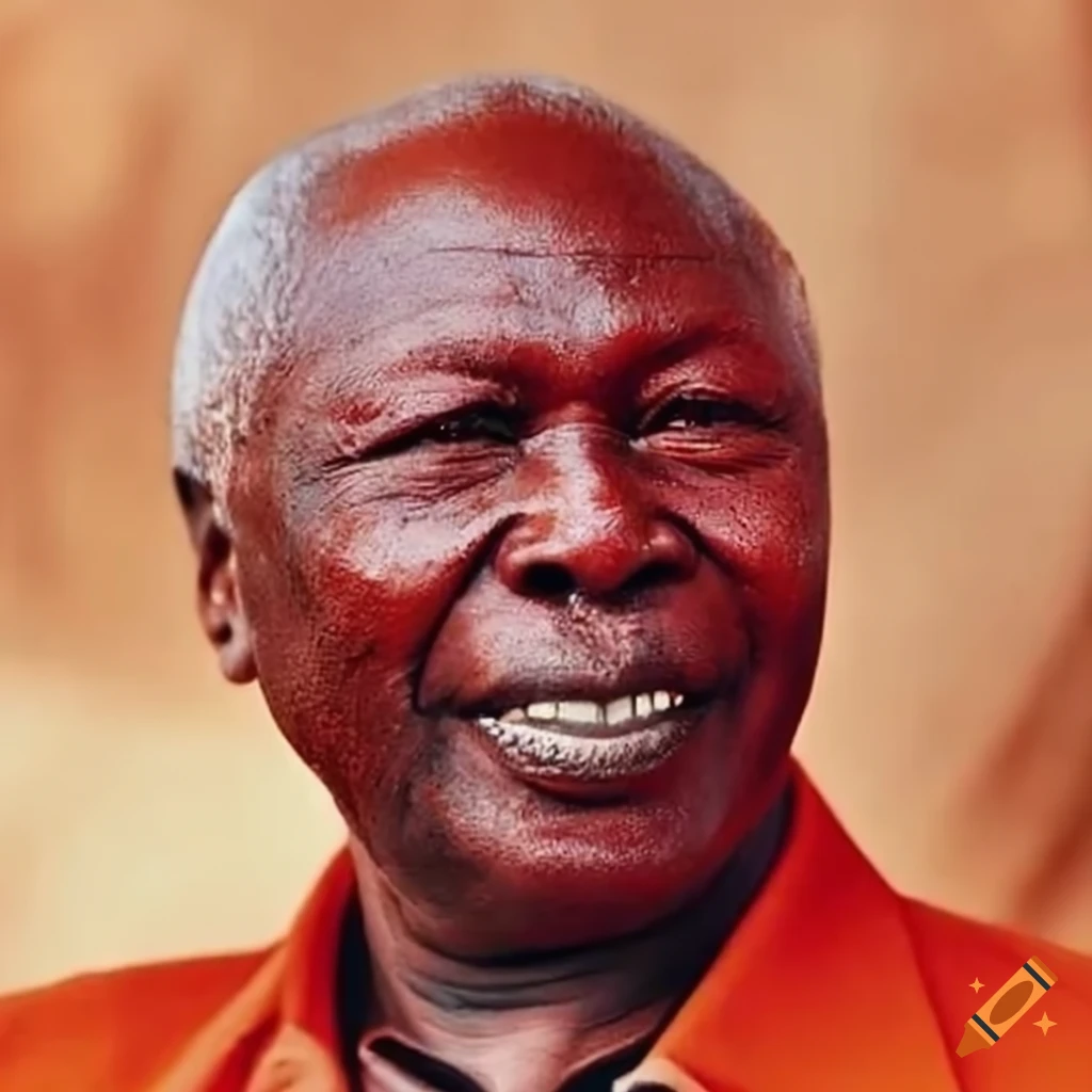 Portrait of daniel arap moi, kenyan politician